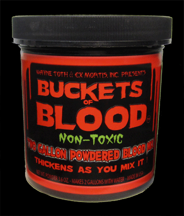 Halloweentown Store: Buckets of Blood™ Powdered Blood Mix Makes 2 gallons